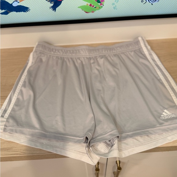 adidas | Shorts | Adidas Womens Light Gray Athletic Shorts | Poshmark